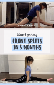 My Front Splits Journey (5 Month Progression) – Journey to Mobility
